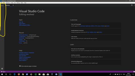 i can t see the explorer git and extension icons in the left sidebar · issue 41021 · microsoft