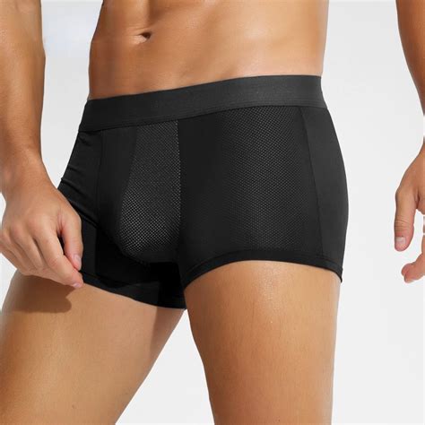 Tallas Grandes 4xl Hombres De Malla De Seda De Hielo Suave Ropa