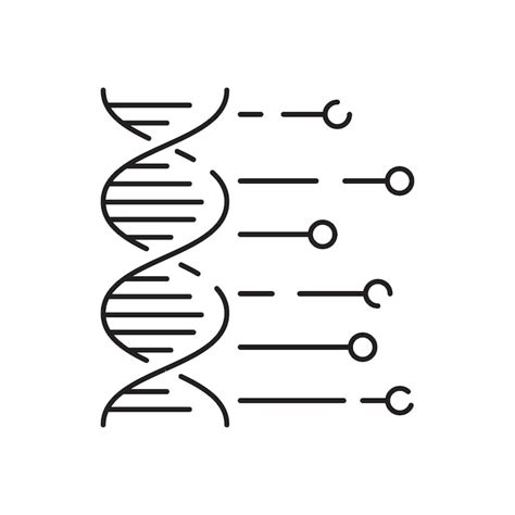 Premium Vector Genetic Engineering Vector Line Icon Genetics Lab