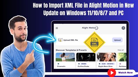 How To Import Xml File In Alight Motion In New Update On Windows