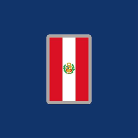 Premium Vector Illustration Of Peru Flag Template