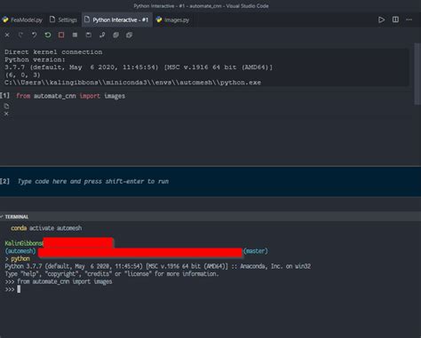 repeated requests to install ipykernel unless code launched from powershell with a conda
