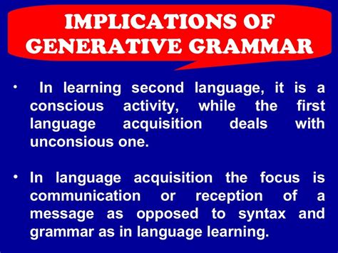 generative grammar