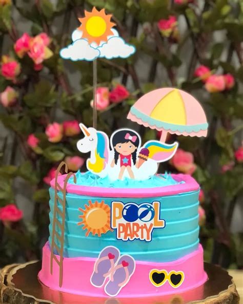 Bolo Pool Party Ideias Tutoriais Para Comemorar Divers O Artofit