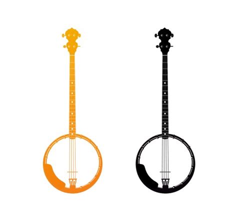 Two Banjos Royalty Free Vector Image VectorStock