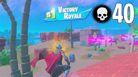 40 Elimination Solo Vs Squads Win Full Gameplay Fortnite Chapter 3