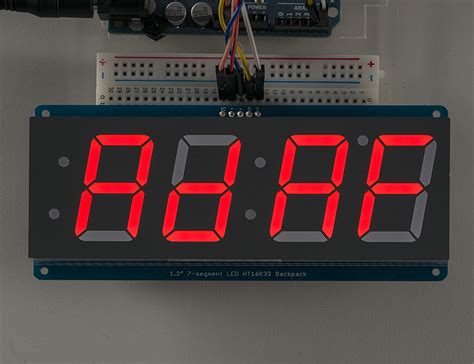 adafruit 1 2″ 4 digit 7 segment display w i2c backpack — red raspberry pi в Киеве Украина