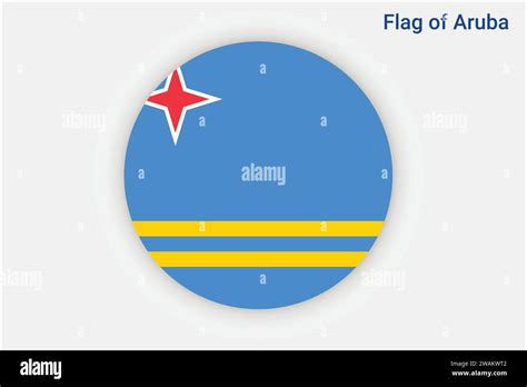 High Detailed Flag Of Aruba National Aruba Flag South America 3D
