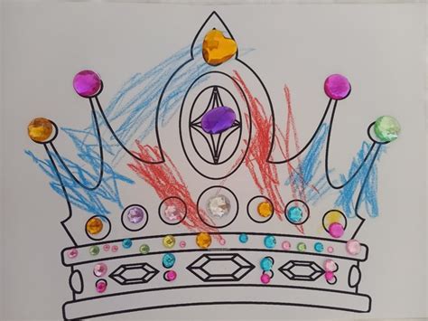 couronne des rois à colorier