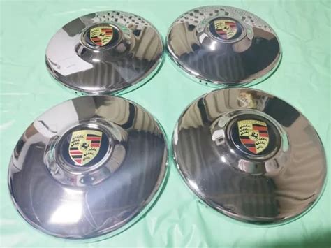 Calota Cromada Centro Roda Fusca Kombi Variant Met Lica Frete Gr Tis
