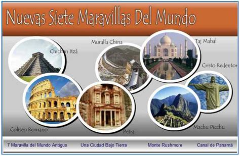 Unidad Raqueta Extinto Cuales Son Los Nombres De Las Maravillas Del