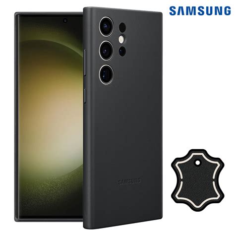 Coque Originale Samsung Galaxy S23 Ultra en Cuir Véritable Leather