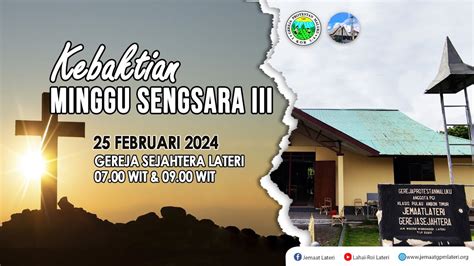 Kebaktian Minggu Sengsara III Jemaat GPM Lateri 25 Februari 2024 YouTube