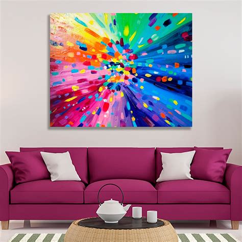 Cuadro Abstracto Visión de Colores Cuadros Decorativos Maria Luisa