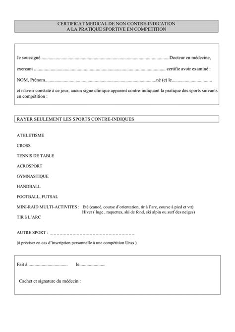 Certificat médical téléchargement gratuit documents PDF Word et Excel
