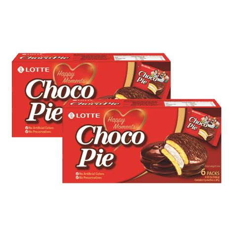 Lotte Choco Pie 6pcs 168g Pack Of 2 Lazada PH
