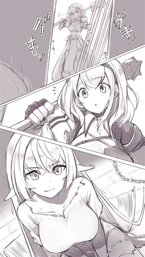 Shirogane Noel And Shiranui Flare Hololive Drawn By Yuuzuki Re Ef