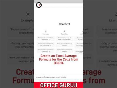 Chat Gpt For Excel How To Use Chat Gpt With Excel A Step By Step