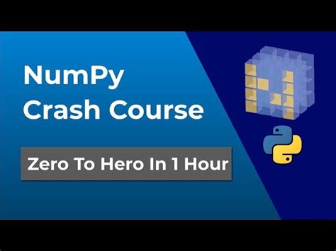 free course numpy crash course complete tutorial from python engineer class central