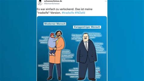 Künstler dreht Spieß um und verarscht AfD mit Tradwife Meme