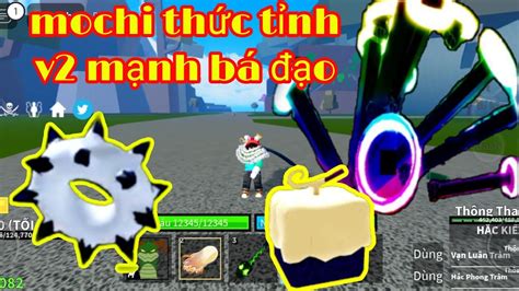 roblox Mình đã thức tỉnh trái mochi lên V2 bộ skill cực kì bá đạo và