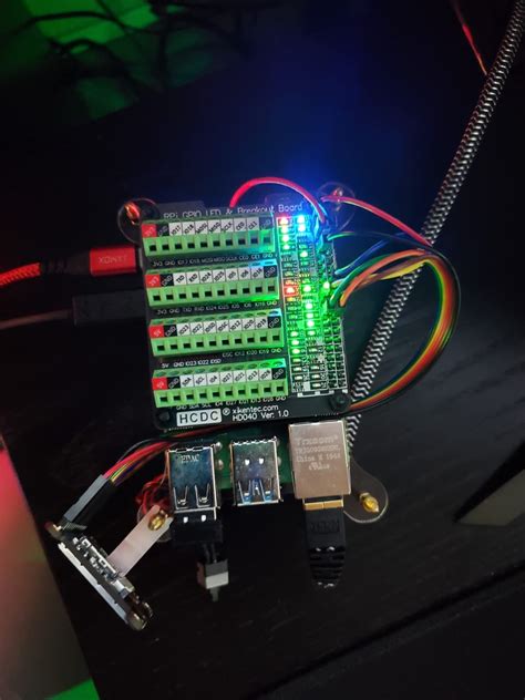 5 Mo Finance HCDC RPi GPIO Status LED Terminal Block Breakout