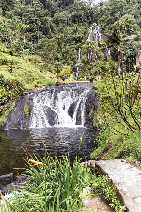 Cascadas En Termales De Santa Rosa De Cabal En Risaralda Colombia 2023