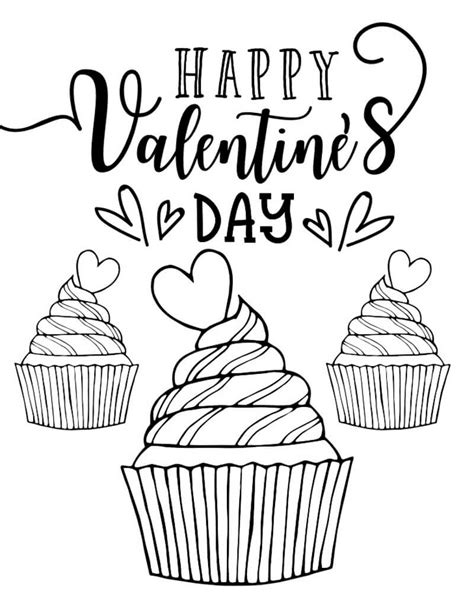 Coloriage Joyeuse Saint Valentin Dessin gratuit à imprimer