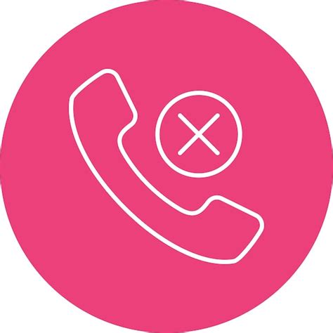 Llamado Icono Perdido Vector Premium