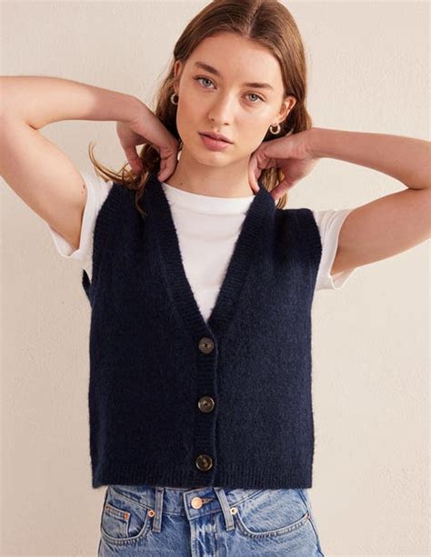 Gilet Sans Manches Bleu Marine Boden FR