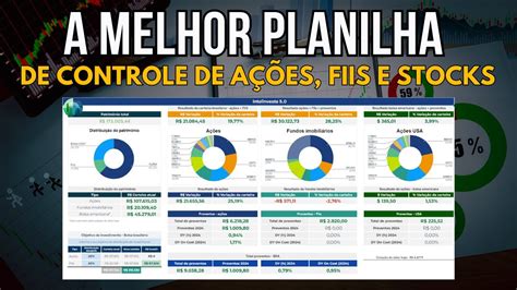 A melhor planilha de controle de ações FIIs e Stocks que você já viu