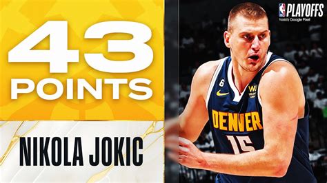 Nikola Jokic Drops 43 Points In HISTORIC Game 4 Performance April