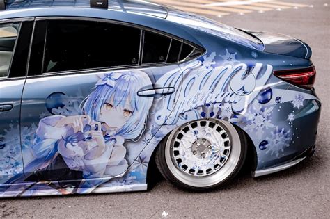 雪の花が咲くホイールがステキ ホロライブ5期生雪花ラミィ推しのマツダ アテンザ痛車がカワイイ2 2 ページ ねとらぼ
