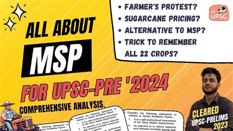MSP Minimum Support Price All You Need To Know For UPSC PRELIMS