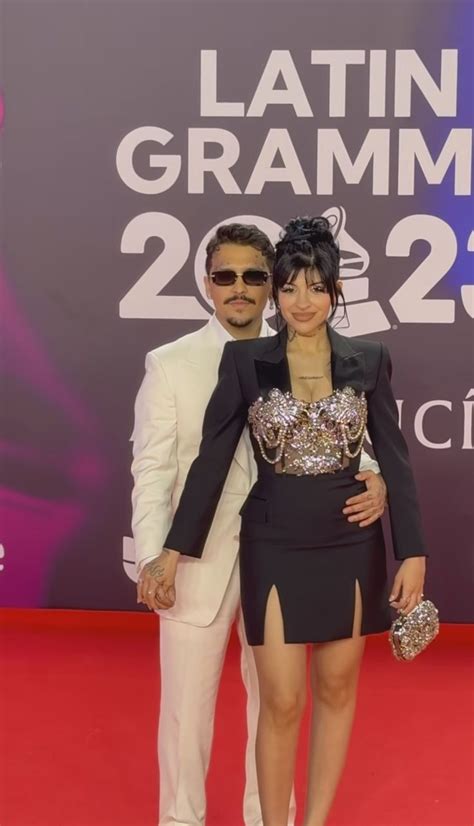 Cazzu Y Christian Nodal En La Alfombra Roja De Los Latin Grammy 2023