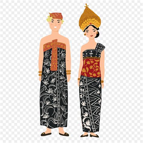 Gambar Pakaian Adat Bali Png Vektor PSD Dan Clipart Dengan