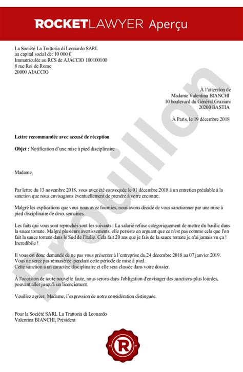 Rédiger Une Lettre De Contestation D une Sanction Disciplinaire