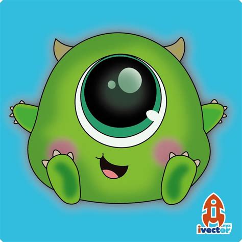 Baby Mike Wazowski Playera Eps PDF Mike Wazowski Bebe Vector Dizfraces