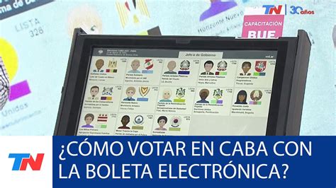 ELECCIONES EN CABA I Manual para votar con boleta electrónica YouTube