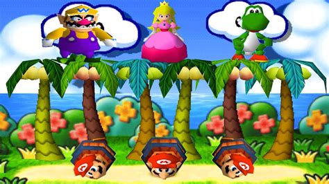 Mario Party 3 Lucky 1 Vs 3 Minigames Mario Vs Peach Vs Yoshi Vs