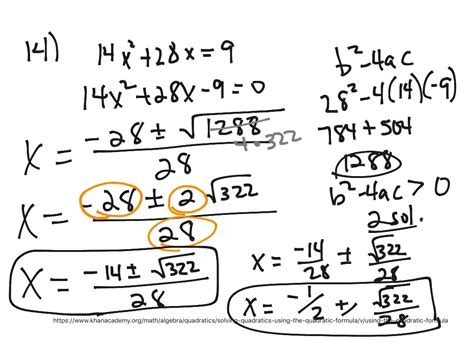 solving quadratic equations math showme