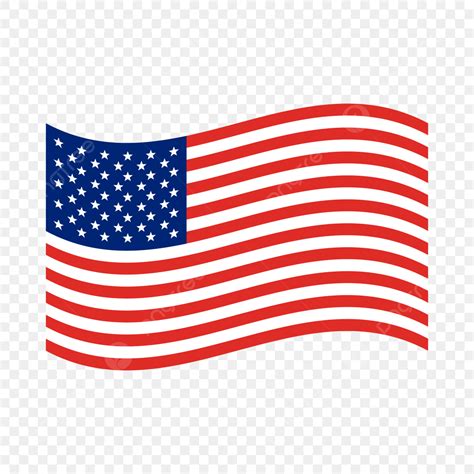 Ilustración Plana De La Bandera De Estados Unidos PNG dibujos Estados