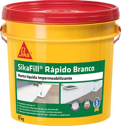 Impermeabilizante Sikafill rápido branco 15 kg SIKA SIKA