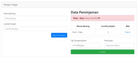 Source Code Aplikasi Peminjaman Barang Berbasis Web Dengan PHP Dan