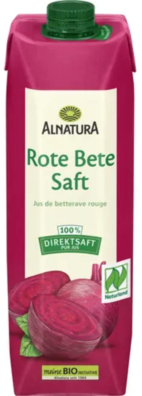 Alnatura Bio Rote Bete Saft 1 Liter Piccantino Onlineshop Schweiz