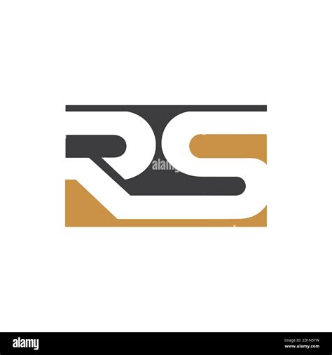 Initial Letter Rs Logo Or Sr Logo Vector Design Template Stock Vector
