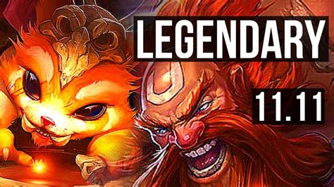 Gnar Vs Gragas Top Winrate Legendary Br Grandmaster