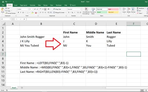 Learn New Things How To Separate First Middle Last Name In MS Excel