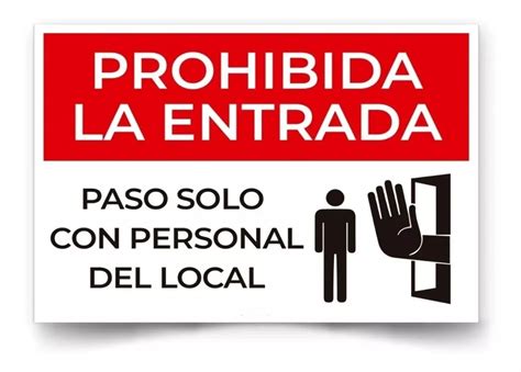 Senal No Pasar Solo Personal Autorizado Letrero De Aviso En Rm