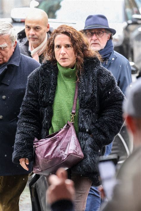 Photo Jean Glavany Mazarine Pingeot Obsèques de Frédéric